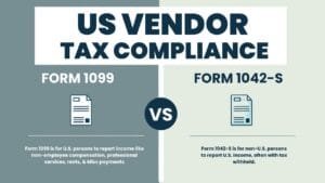 US Vendor Tax Compliance Guide: W-9, W-8BEN & 1099/1042-S